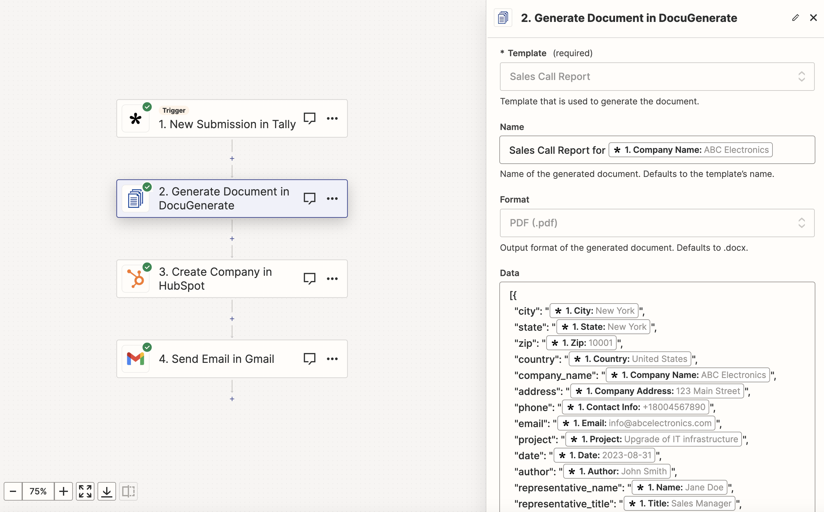 Zapier Integration | DocuGenerate