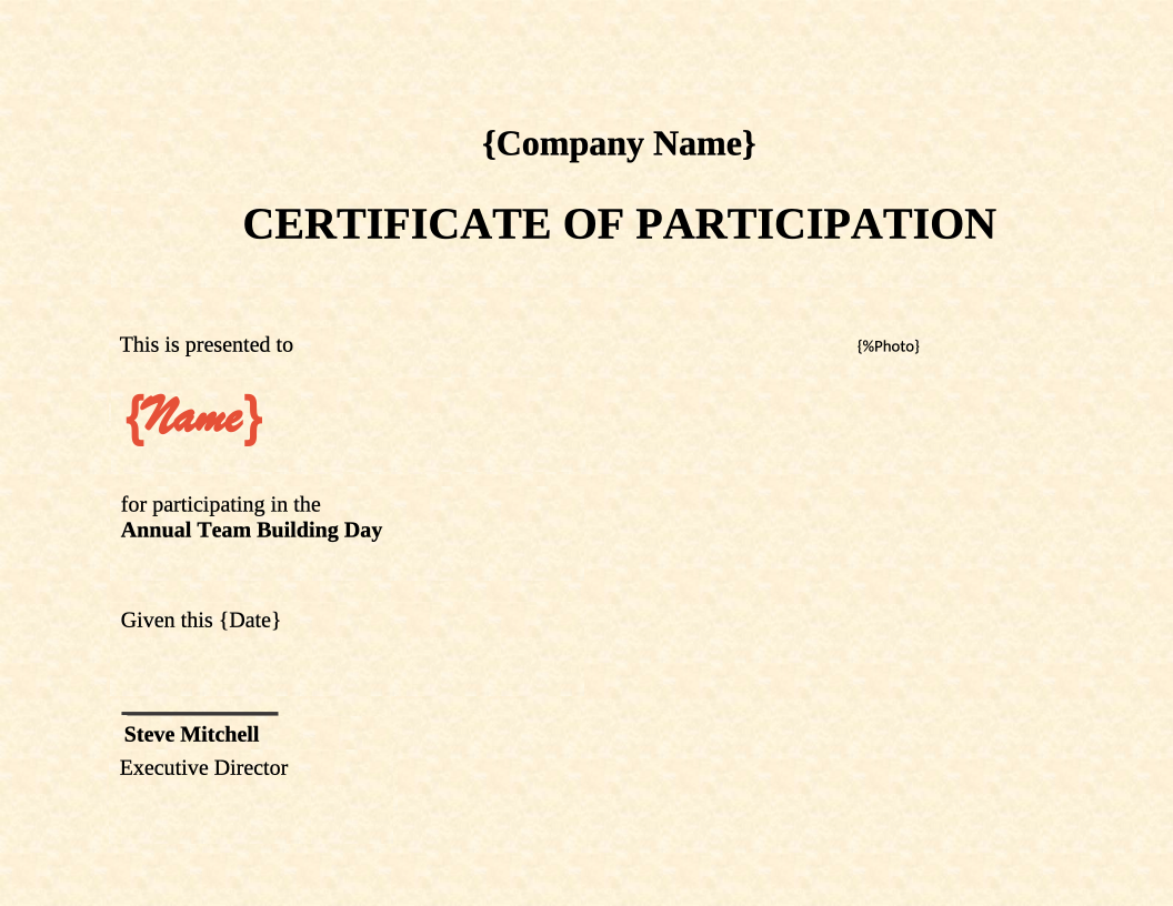 Personalize your Participation Certificates with Profile Pictures ...